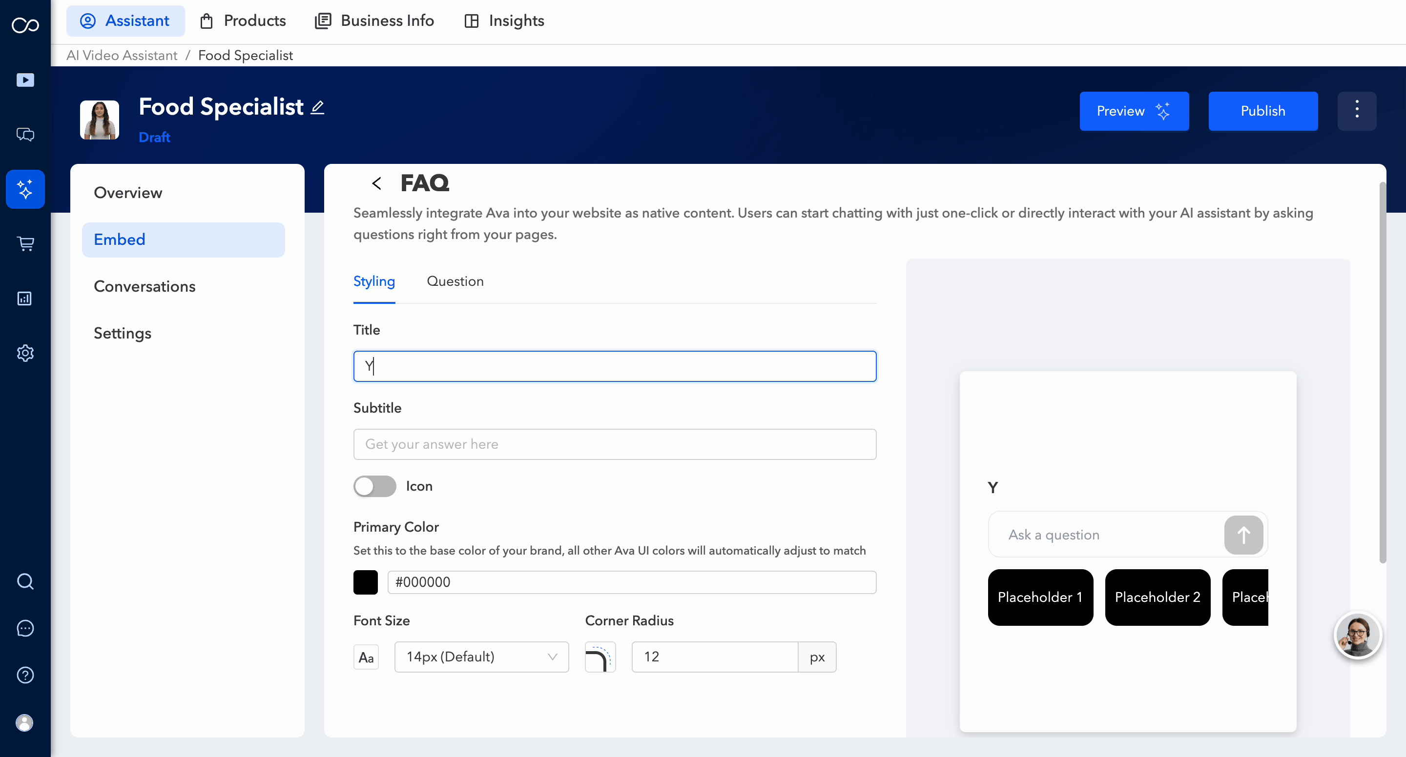 How to Embed AVA on Your Website - New UI