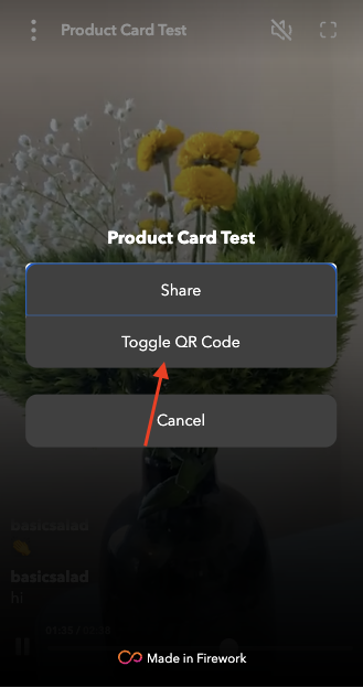 Add a QR Code to Your Firework Video