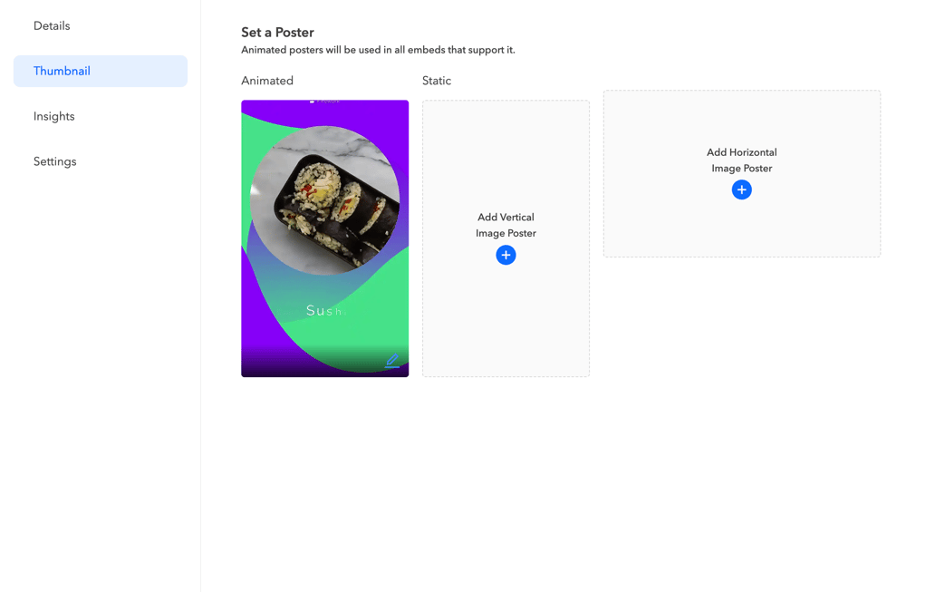 Custom Animated and Static Posters